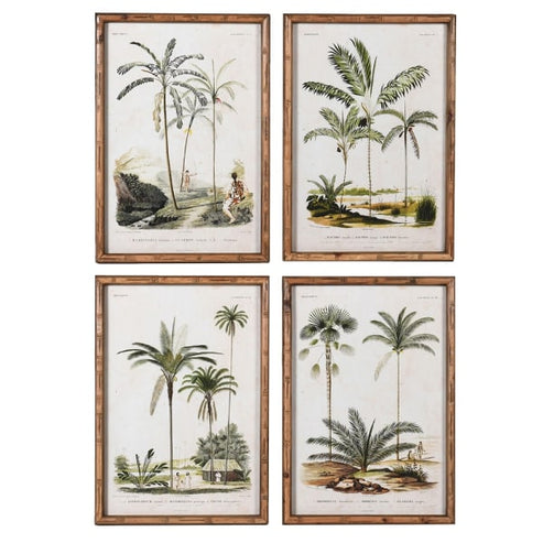Set of 4 Palm Tree Pictures – LEILA HOME INTERIORS
